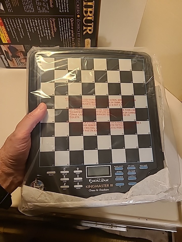 NEW EXCALIBUR KING MASTER III ELECTRONIC CHESS & CHECKER GAME | eBay