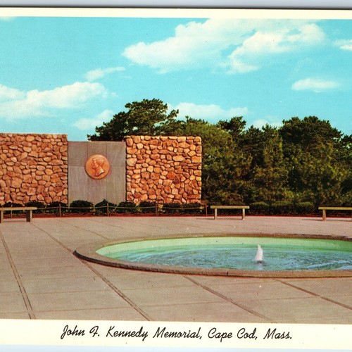 1966 Hyannis, Cape Cod, MA John F. Kennedy Memorial Fountain Lewis Bay ...