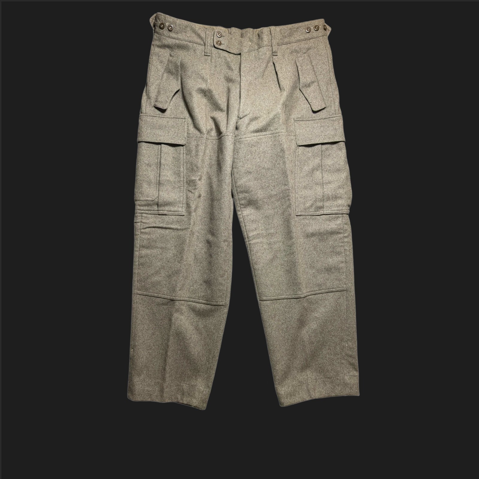 Vintage Military Wool Army Pants Cargo Style Size 36x… - Gem
