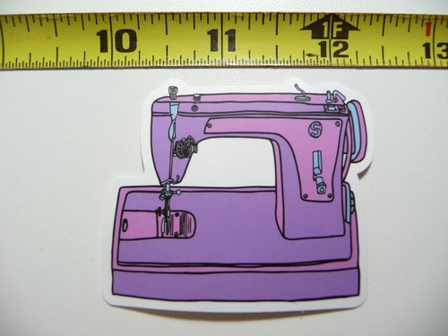 SEWING MACHINE DECAL STICKER SEWING SEW CLOTHING SEAMSTRESS | eBay
