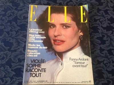ELLE FRANCE Rivista Magazine 23 Novembre 1981 n.1872 Fanny Ardant | eBay