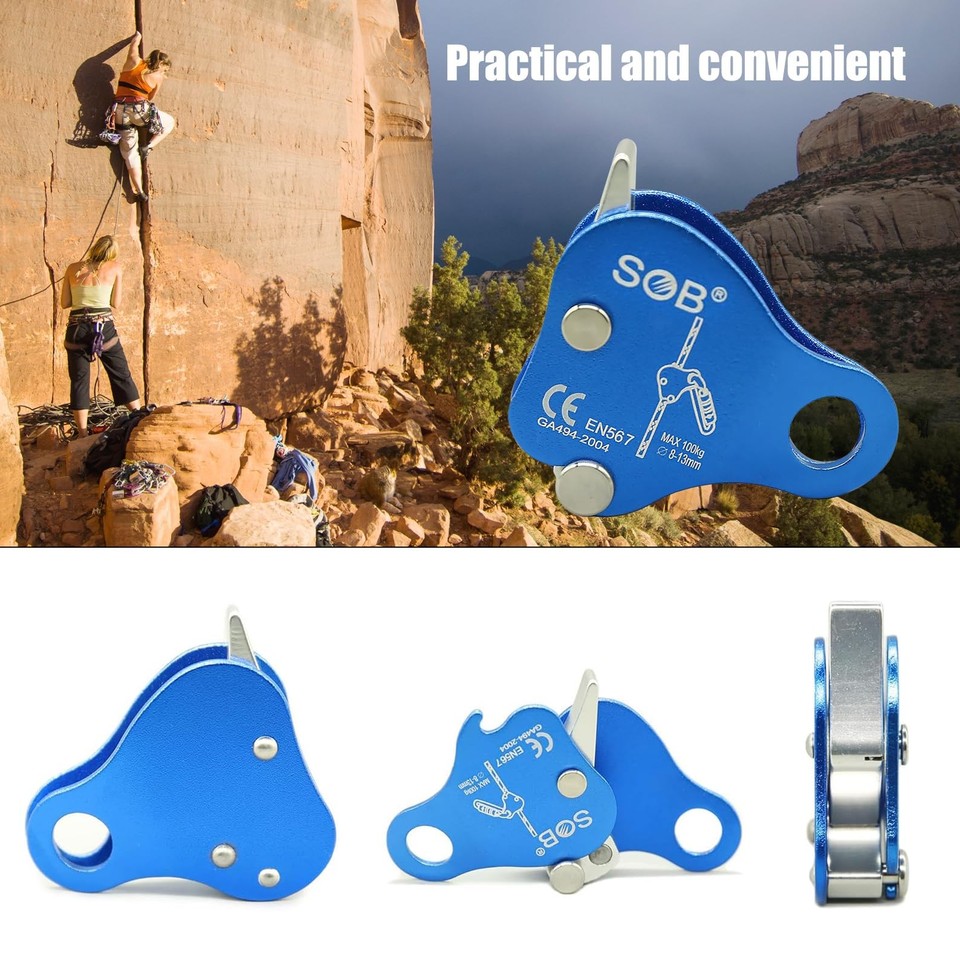 Climbing Ascender Fall Protection Belay Device - Aluminum Magnesium ...
