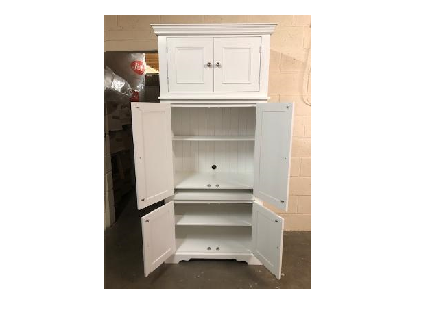 RUTLAND PAINTED HIDEAWAY COMPUTER CUPBOARD- BESPOKE AVAILABLE- F&B ...