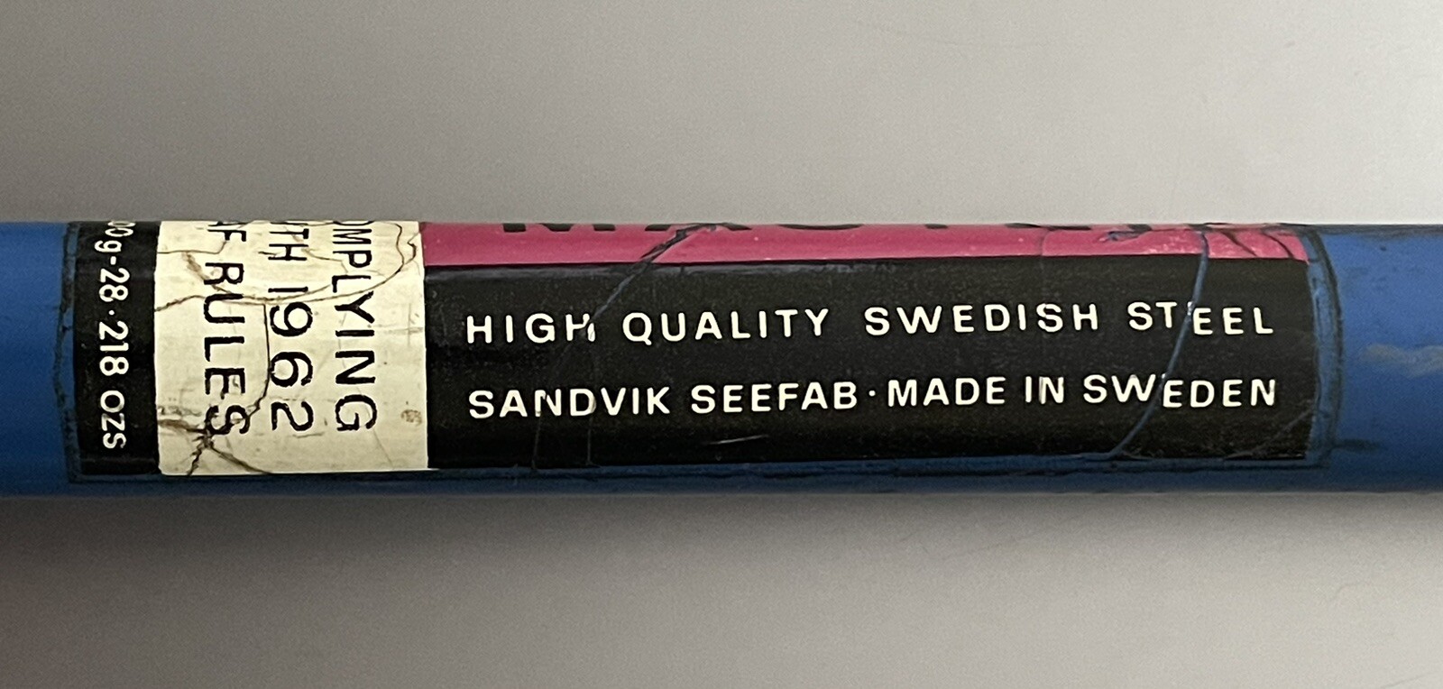 1960s SANDVIK SEEFAB MASTER 800g BLUE STEEL DECATHLON JAVELIN SWEDEN ...