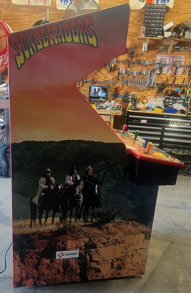 SUNSET RIDERS ARCADE MACHINE by KONAMI 1991 | eBay