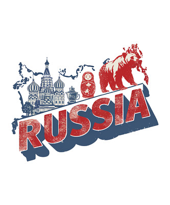 Russia Sticker 4" Country Home Vacation Visit Travel Culture Food ...