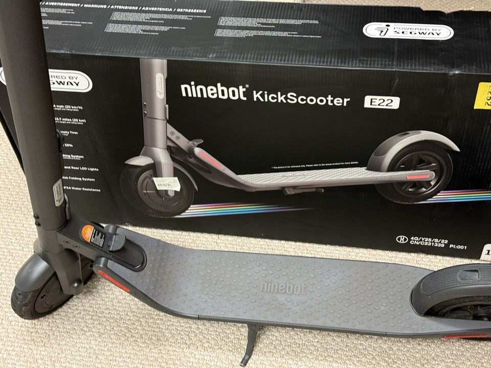 Segway Ninebot E22 300W Electric Kick Scooter - Dark Gray 841450008624 ...