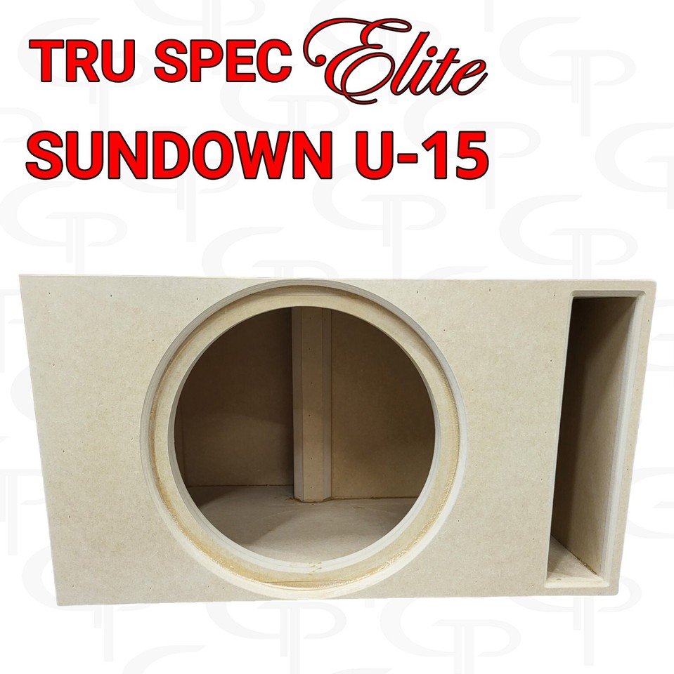 TRU SPEC Elite Prefab Single 15" inch Subwoofer Enclosure Box Sundown U ...