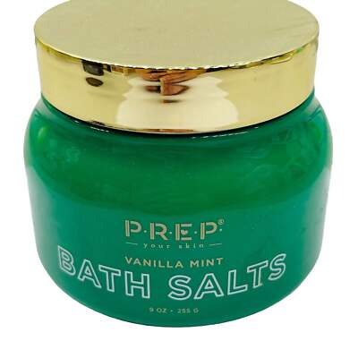PREP Your Skin Vanilla Mint Bath Salts / Salt Scrub - 9oz | eBay