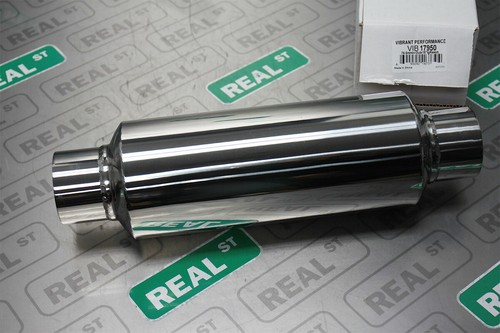 Vibrant Bottle Style Stainless Steel Resonator 3" Inlet / Outlet 18 ...