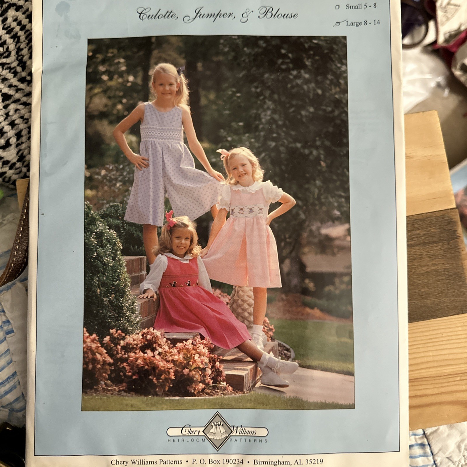 Vintage Chery Williams Pattern Culotte Jumper & Blouse Sizes 8-14 Girl ...