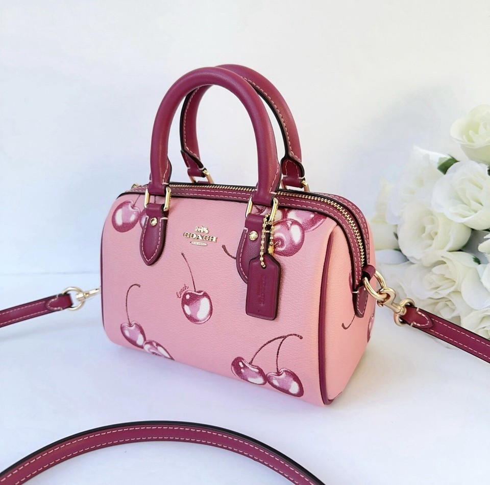 NWT Coach Mini Rowan Crossbody With Cherry Print CR245 | eBay