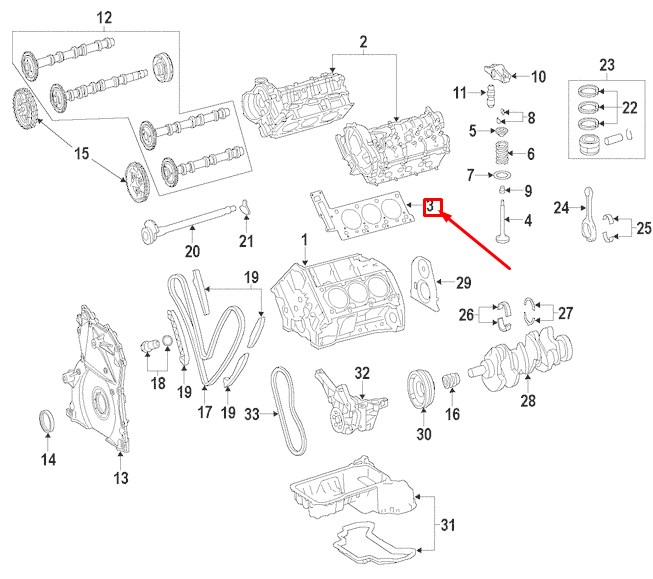 MERCEDES-BENZ E W211 Cylinder Head Left Gasket A6420165120 NEW GENUINE ...