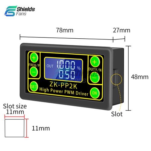 ZK-PP2K PWM Motor Speed Controller Regulator Frequency Cycle Adjustable ...