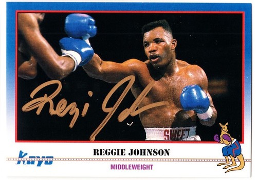 Boxer Reggie Johnson 1991 Kayo SIGNED CARD AUTOGRAPHED | eBay