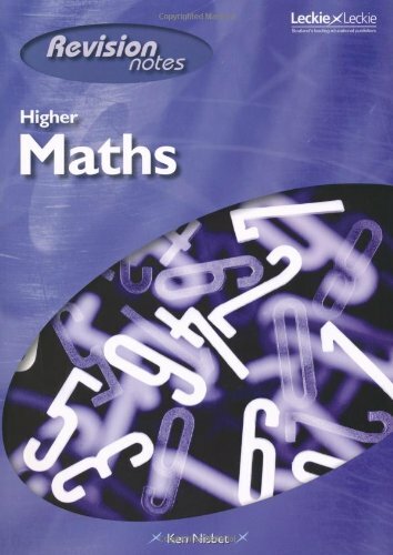 HIGHER MATHS REVISION NOTES (Leckie) by Ken Nisbet Paperback Book The ...