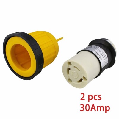 RV Power Cord Cover & Ring – 30 Amp Twist Lock Inlet Locking Plug ...