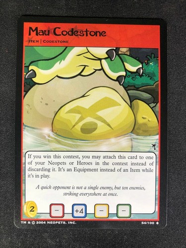 Neopets TCG Mau Codestone 54/100 Mystery Island Item Uncommon | eBay