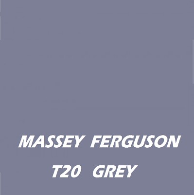 MASSEY FERGUSON T20 GREY Agricultural Tractor Machinery Enamel Gloss ...
