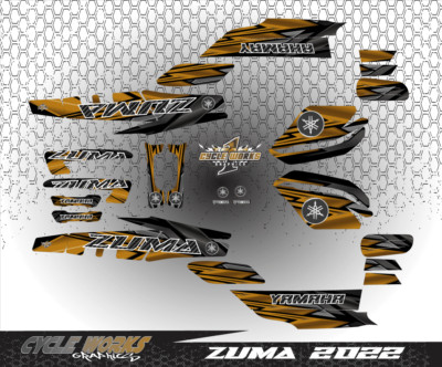 Zuma Chuma Yamaha Full set Graphics Decals Stickers Kits ZMFLL23 | eBay