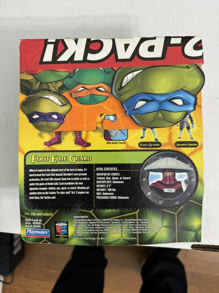 Foot Elite Guard TMNT Teenage Mutant Ninja Turtles Action Figure 2003 ...