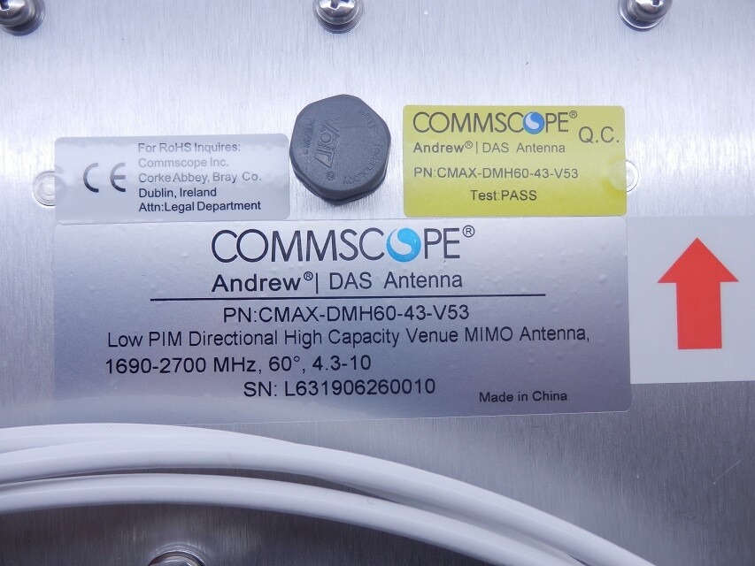 Commscope Low PIM Directional High Capacity Venue MIMO Antenna CMAX ...