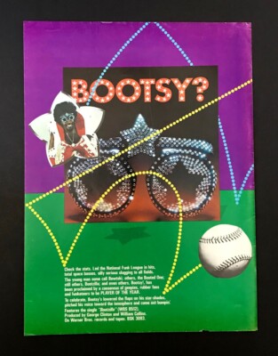 Bootsy Collins Bootzilla 1978 Short Print Poster Type Ad, Promo Advert ...