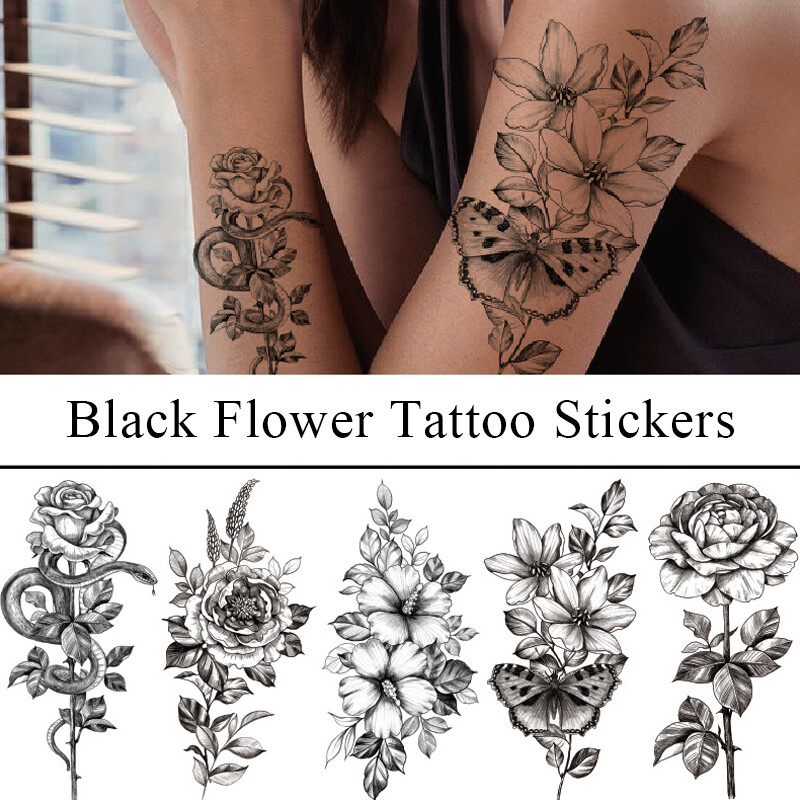 Black Flower Tattoo Designs For Women Flower Tattoo I Had The Pleasure