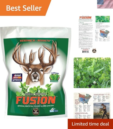 Deer Food Plot Seed for Spring or Fall Planting, Blend of Clover and ...