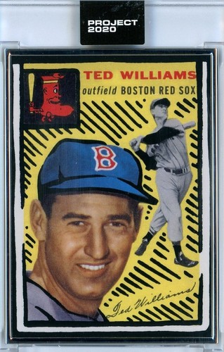 TOPPS PROJECT 2020 TED WILLIAMS BY VIDES ARTIST PROOF AP 5/20 Silver ...