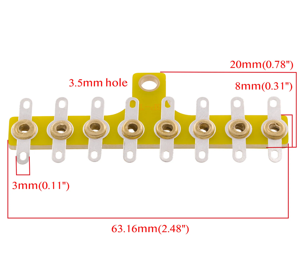 Solder Tag Strip. Terminal Strip. Brass/Copper Solder Tags. Rapid ...