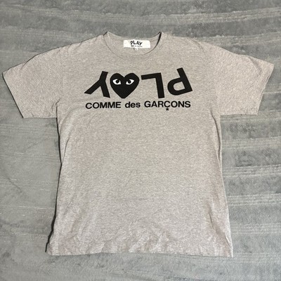 Comme Des Garcons CDG PLAY Inverted Text T Shirt Size XL Made in Japan ...