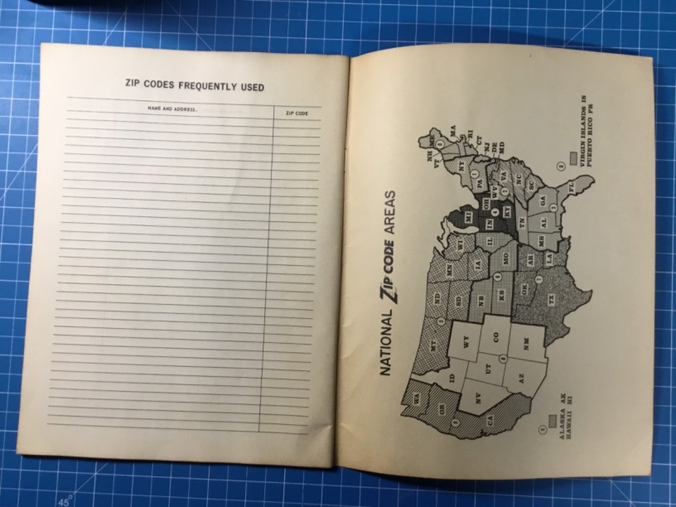 Vintage Mr. Zip United States Zip Code Directory / USPS Advertising ...