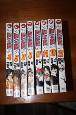 Bleach, Vol. 4, 5, 9, 11, 14, 18, 22 - PB By Kubo, Tite - VG $4.99 each ...