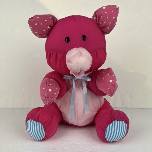 Vintage Puffalump style nylon Pig Euro Play Washable 12” Puffy Germany ...