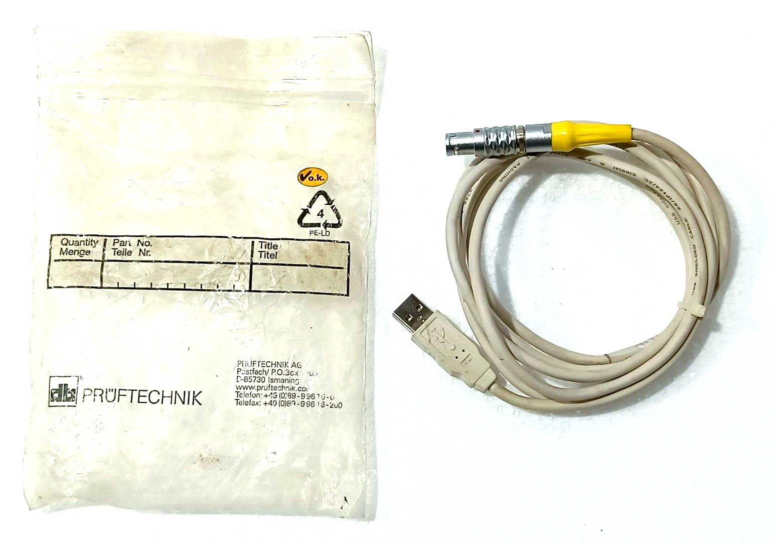 PRUFTECHNIK Ali 12.502-2 Peripheral Cable | eBay