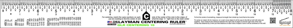 (3) GLR Centering Ruler Measure Center Finding Crafts Art Picture ...