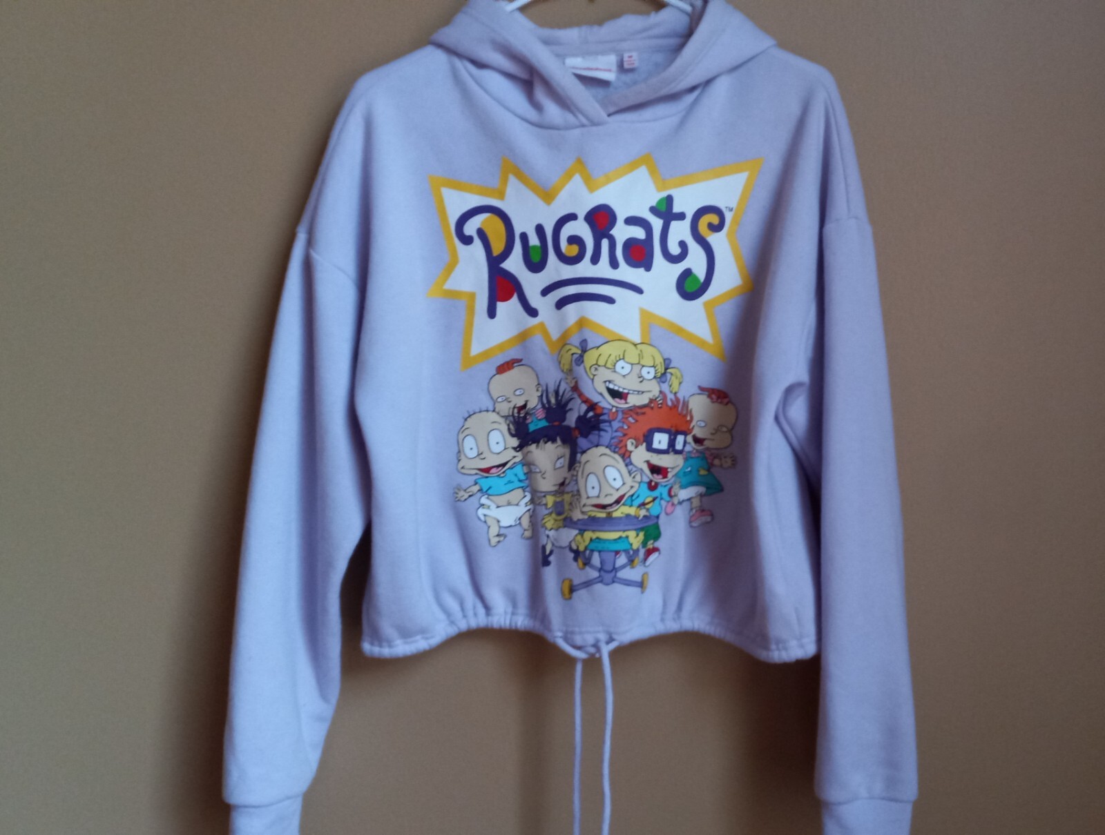 Nickelodeon Rugrats Hooded Cropped Sweatshirt, Size M… - Gem