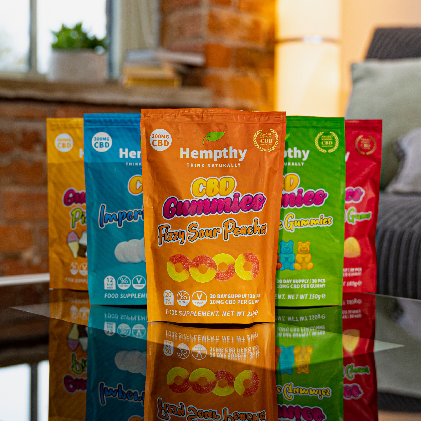 CBD Gummies Edibles - Peach Rings - 300mg - 30 Pack | eBay