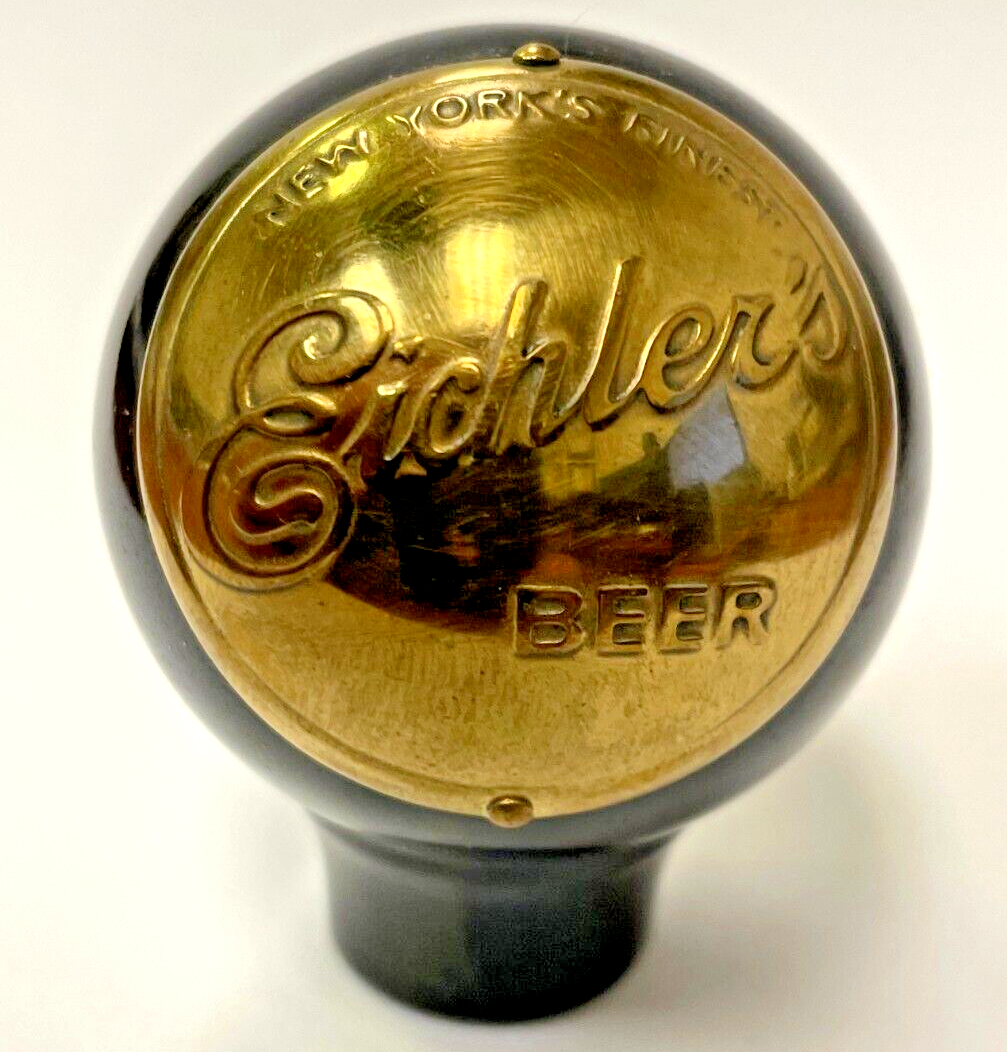 Beer ball tap knob Eichler's Beer New York, NY handle marker | eBay