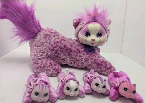 Hasbro Kitty Surprise Pink White Kitten Cat 4 Babies Litter Plush Doll 2016 | eBay
