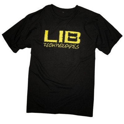 LIB TECH surf skateboard snowboard PENCIL LOGO T-SHIRT mens SMALL black ...