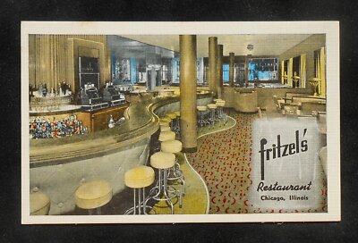 1950s Interior Fritzel's Restaurant Bar 201 N. State Street Chicago IL ...