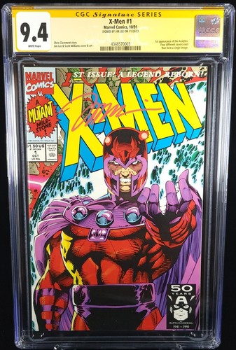 X-Men #1 JIM LEE MAGNETO COVER CGC 9.4 signed JIM LEE - BRAND NEW CASE ...