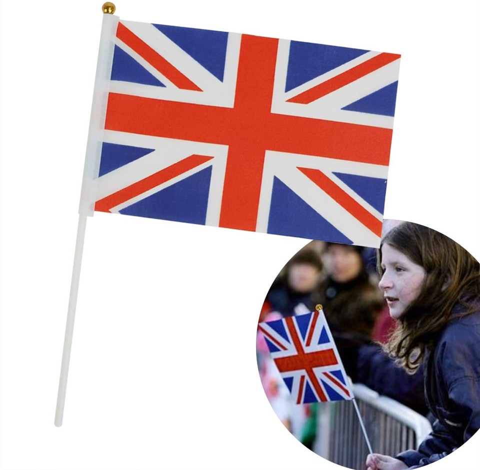 Large Medium Small Union Jack Flag Great Britain Fabric Polyester GB ...