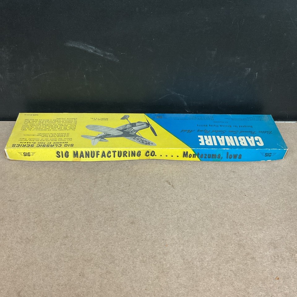 Vintage SIG Cabinaire Kit FF-20 Rubber Powered Semi - Scaled Flying ...