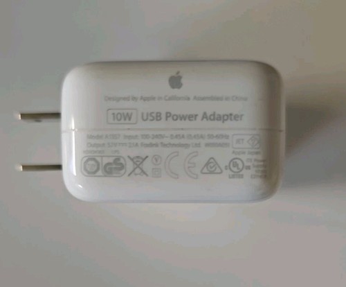 Genuine Apple 10W USB Fast Charging Power Adapter for iPad/iPhone WITH ...