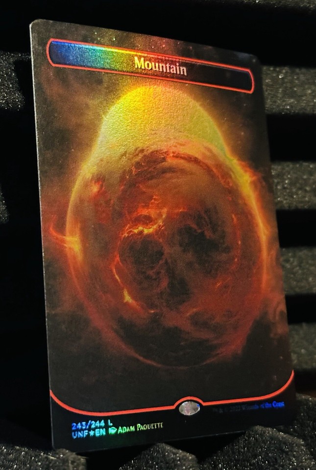 Mountain 243/244 FOIL NM - Borderless Land Unfinity - Magic The ...