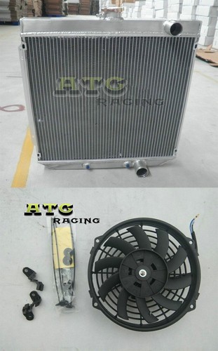 3 Row radiator +Fan for FORD Falcon XR XT XW XY Windsor Engine 289 302 ...