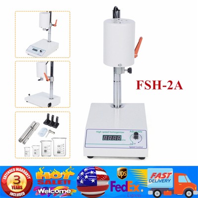 110V High Speed Homogenizer FSH-2A 220W Lab Mixer Disperser Emulsifying ...